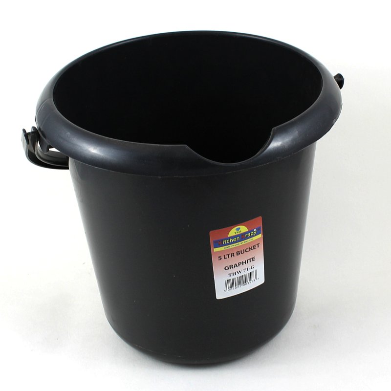 5LTR TML BLACK BUCKET | Middlewich