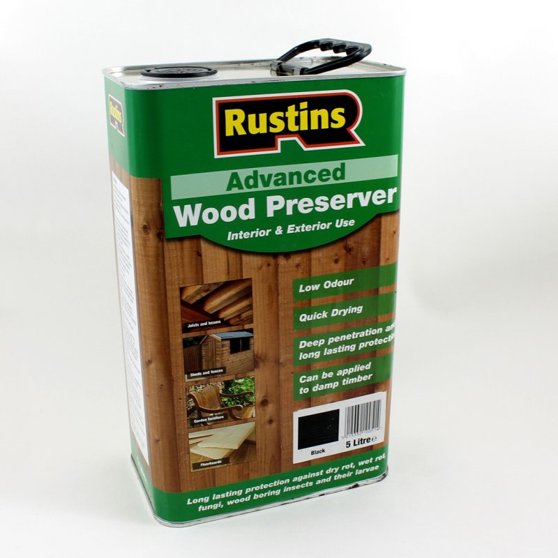 5LTR BLACK RUS WOOD PRES BLACK | Middlewich
