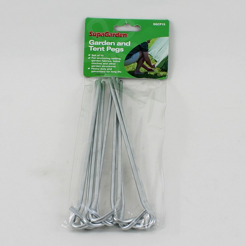 SGCP15 10 PCE GARDEN TENT PEG SET | Middlewich