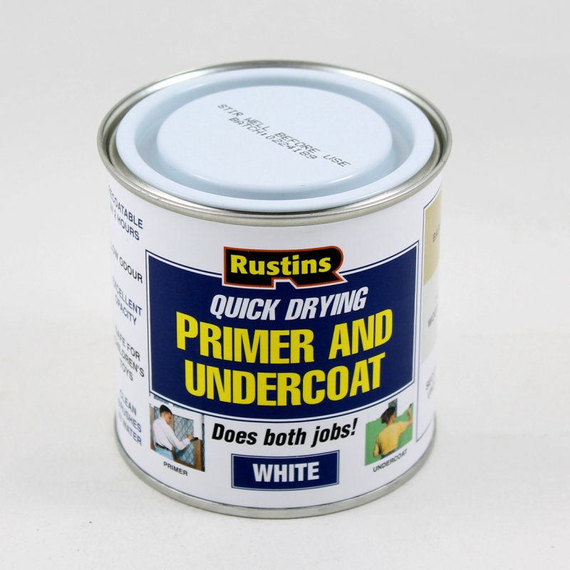 250ML RUSTINS QD PRIMER U/C WHITE | Middlewich