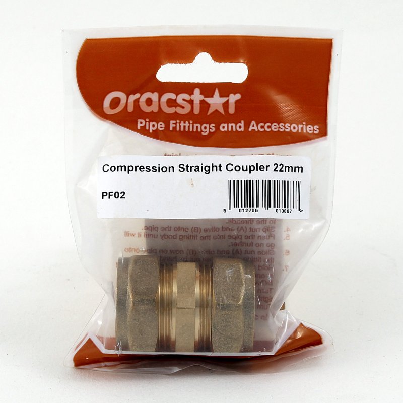 PF02 22MM COMPRESSION STRAIGHT PK1 | Middlewich