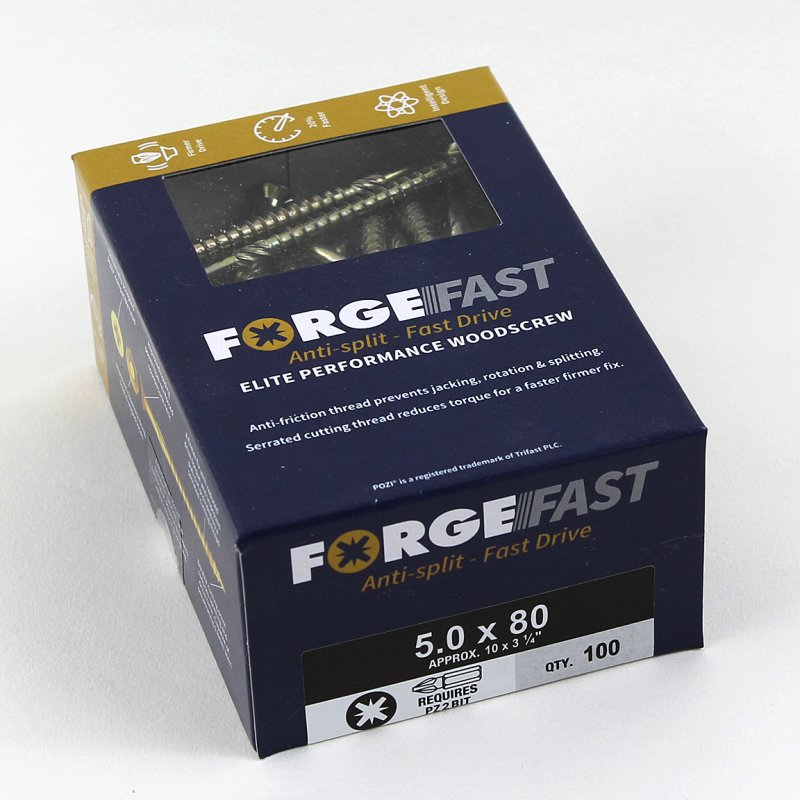 5.0X80 FORGEFAST POZI W/SCREW (100) | Middlewich