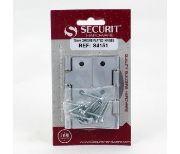 S4151 CP DSW BUTT HINGES 75MM | Middlewich