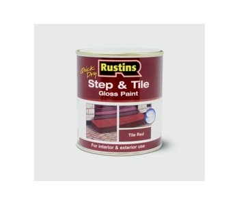 500ML QD RUSTINS STEP & TILE PAINT GLOSS RED | Middlewich